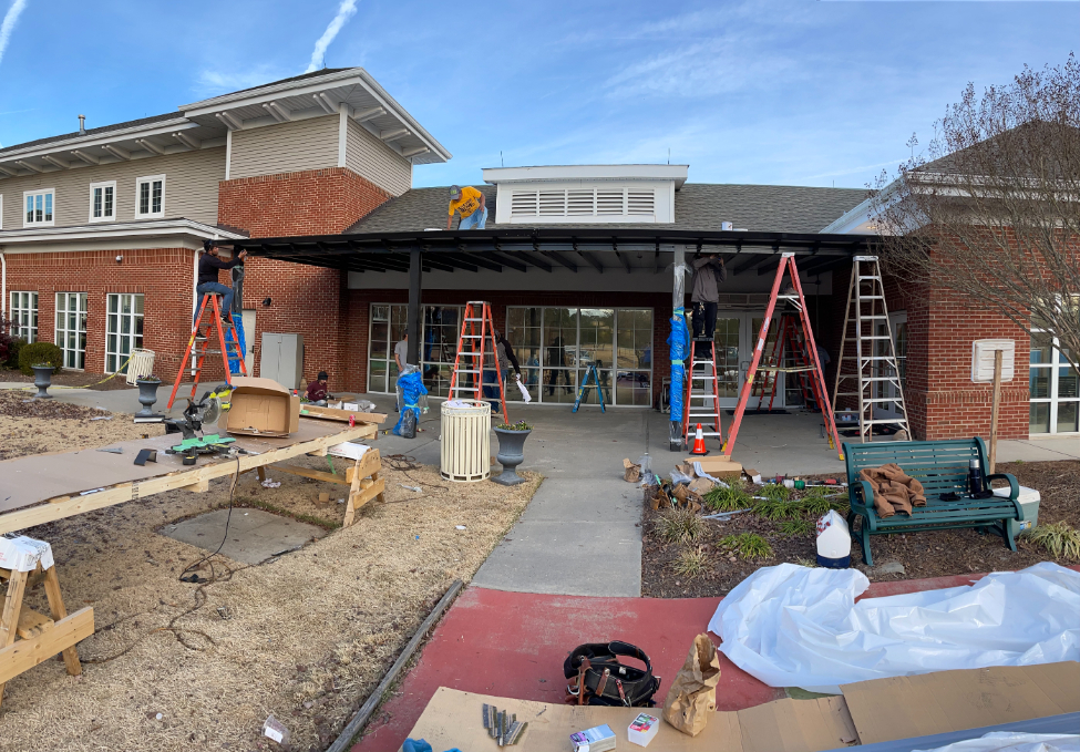 Commercial Covered Porch Project in Burlington, NC | Sunroom ...