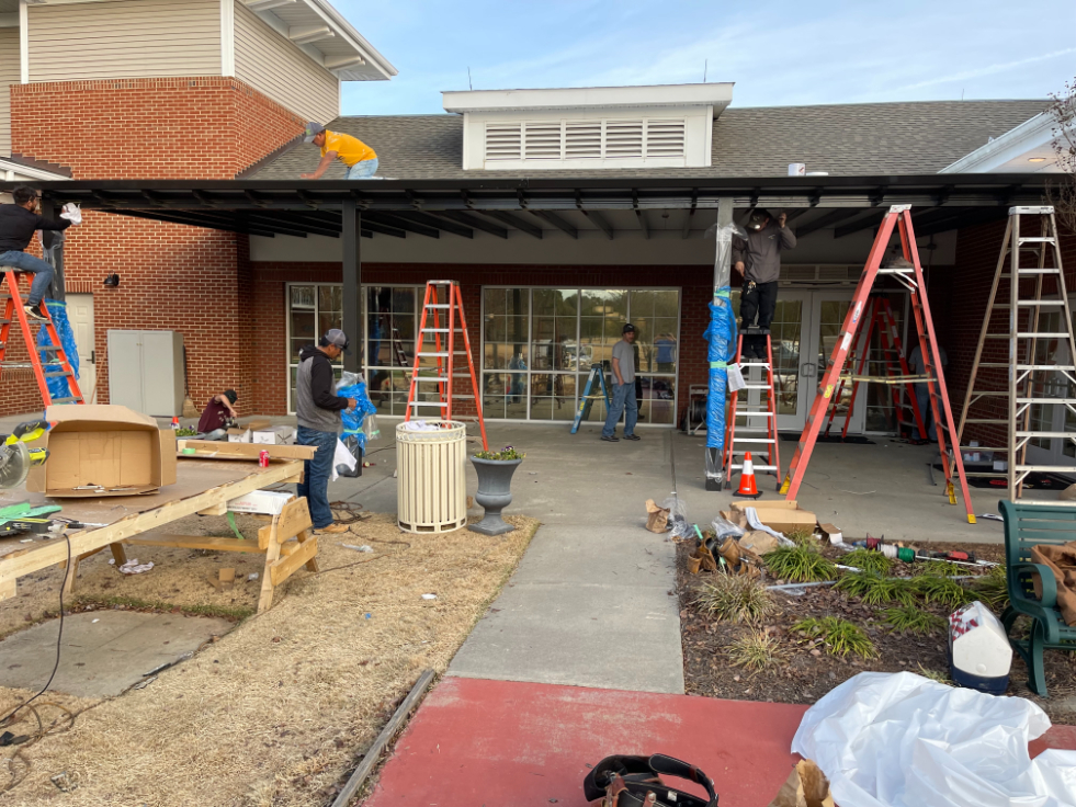Commercial Covered Porch Project in Burlington, NC | Sunroom ...